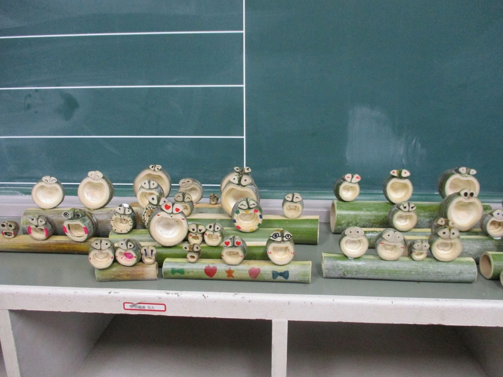 10月18日 3年1組 竹の作品作り体験 半田市立板山小学校